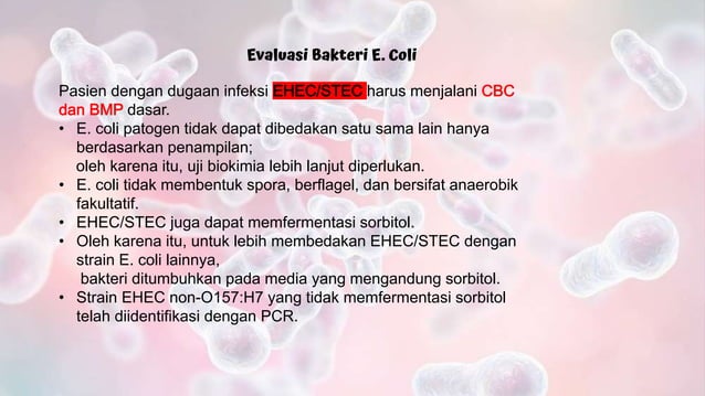 bakteri e. coli escherichia coli dengan Gastroesophageal reflux disease | PPTX
