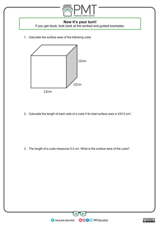 e. Surface Area of 3D Shapes MATHEMATICS .pdf | Free Download