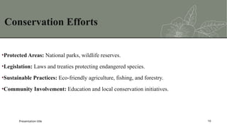 Environmental Studies Biodiversity | PPTX