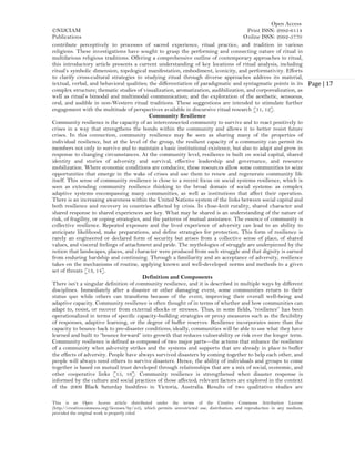 The Role of Ritual in Building Community Resilience (www.kiu.ac.ug) | PDF