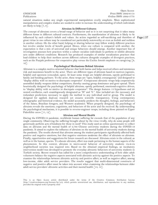 Understanding the Psychology of Altruism (www.kiu.ac.ug) | PDF