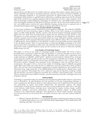 Impact of Technology on Global Health Initiatives (www.kiu.ac.ug) | PDF