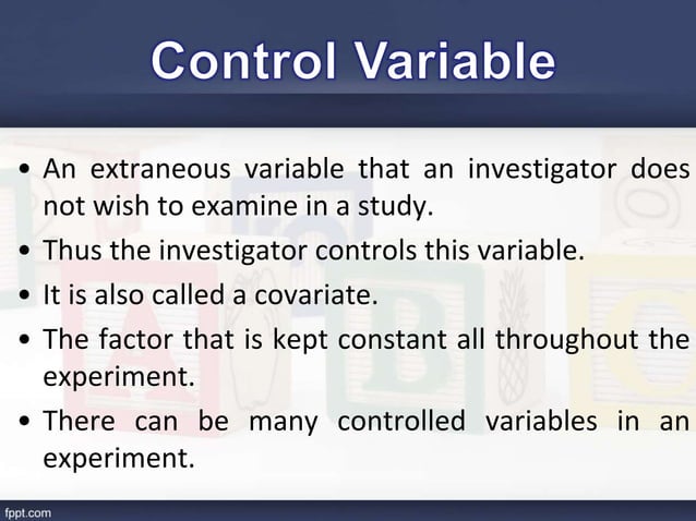 variables in educational research