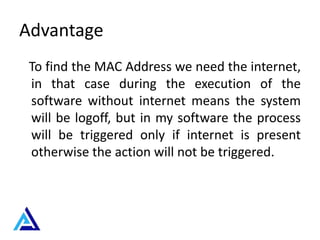 E-AEGIS | PPTX | Operating Systems | Computer Software and Applications