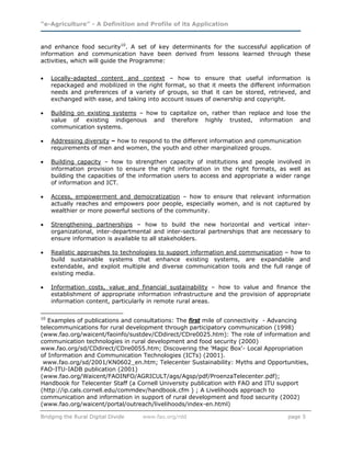 E agriculture - a definition and profile of its application | PDF