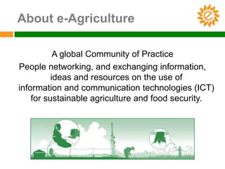 The e-agriculture revolution | PPTX | Agriculture | Industries