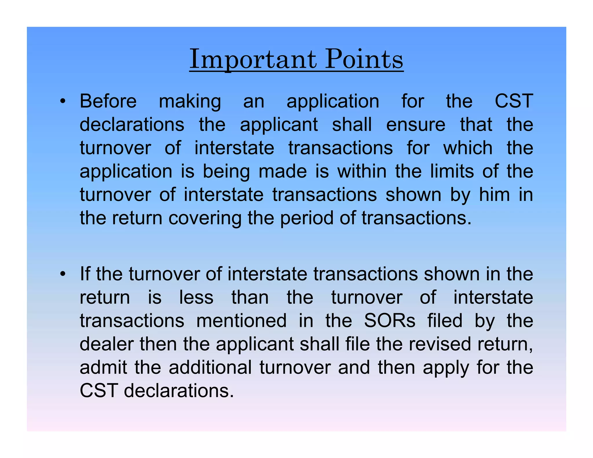 E-Application of CST Forms | PDF