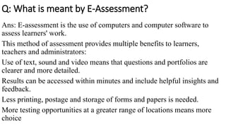 E assessment | PPTX