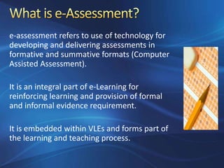 E assessment authoring | PPTX