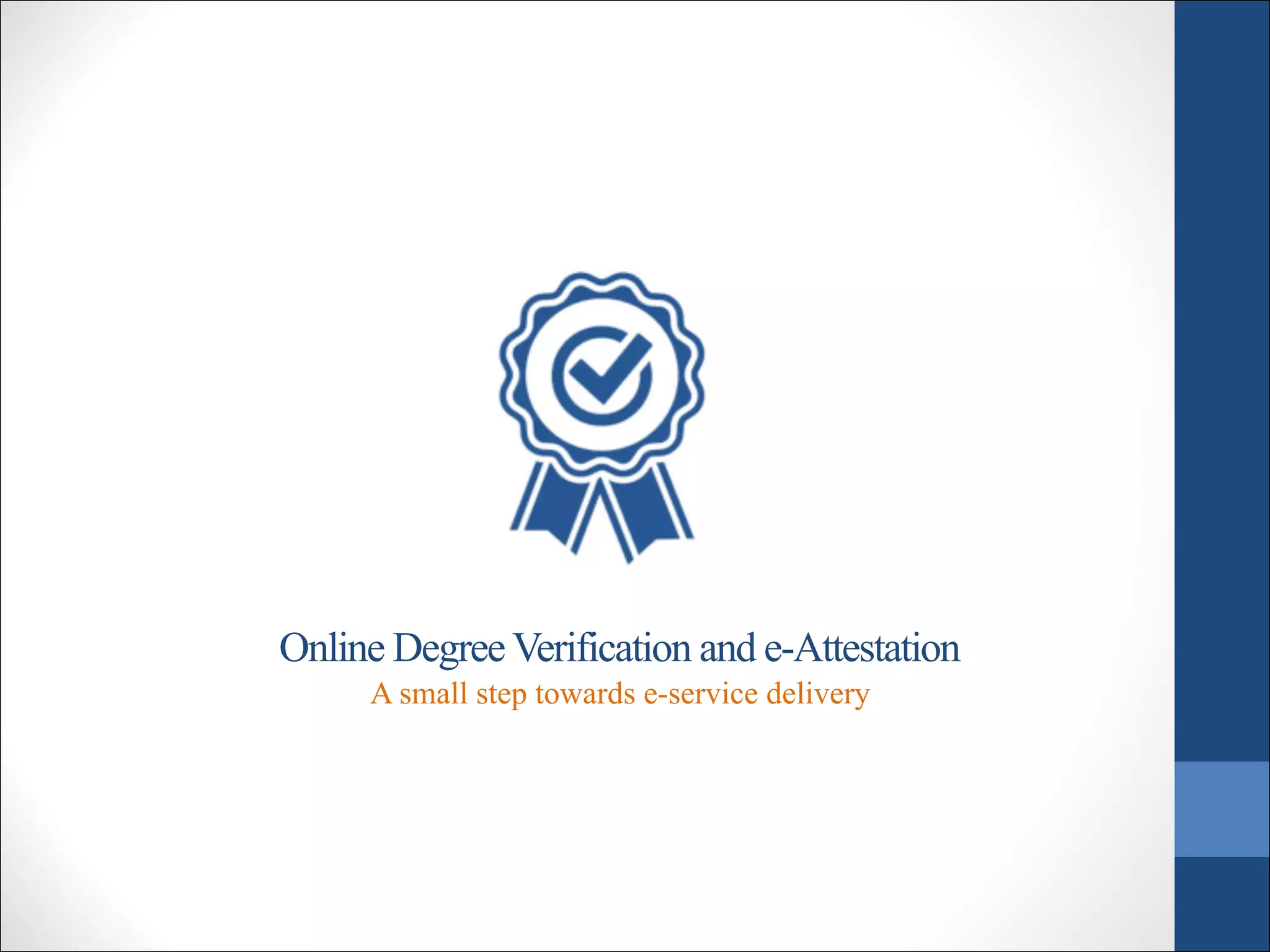 e-Attestation & online degree verification | PDF