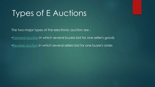 E auction vs spot buying contract buying | PPT