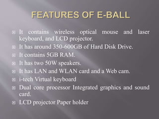 E-ball Technology ppt | PPTX