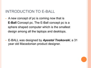 E ball technology | PPTX