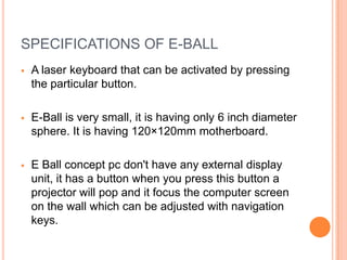 E ball technology | PPTX