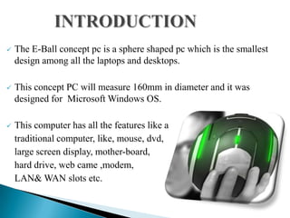 E ball technology..ppt | Home Appliances | Home & Garden