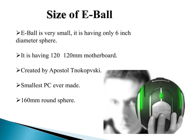E ball technology..ppt | Home Appliances | Home & Garden