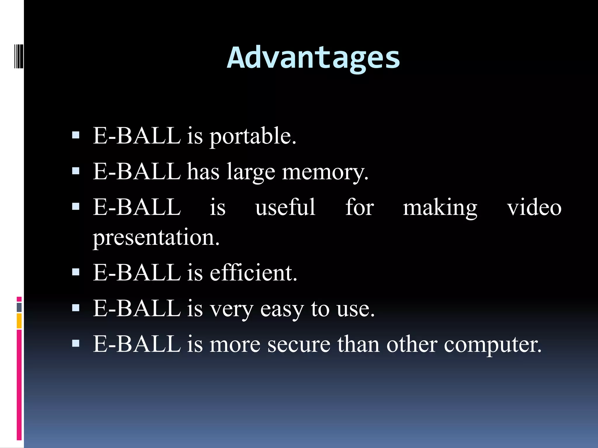 E ball technology | PPTX