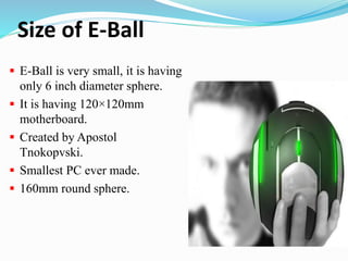 E ball technology | PPTX
