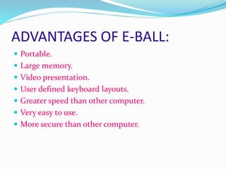 E ball technology | PPTX