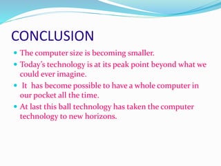 E ball technology | PPTX