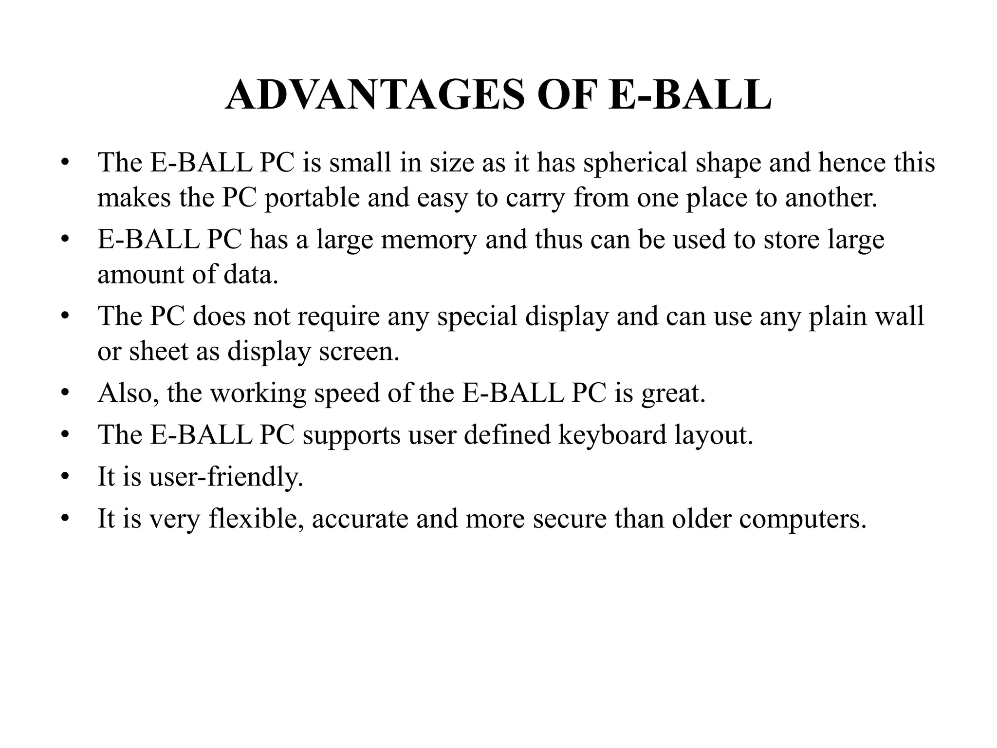 E ball technology | PPT