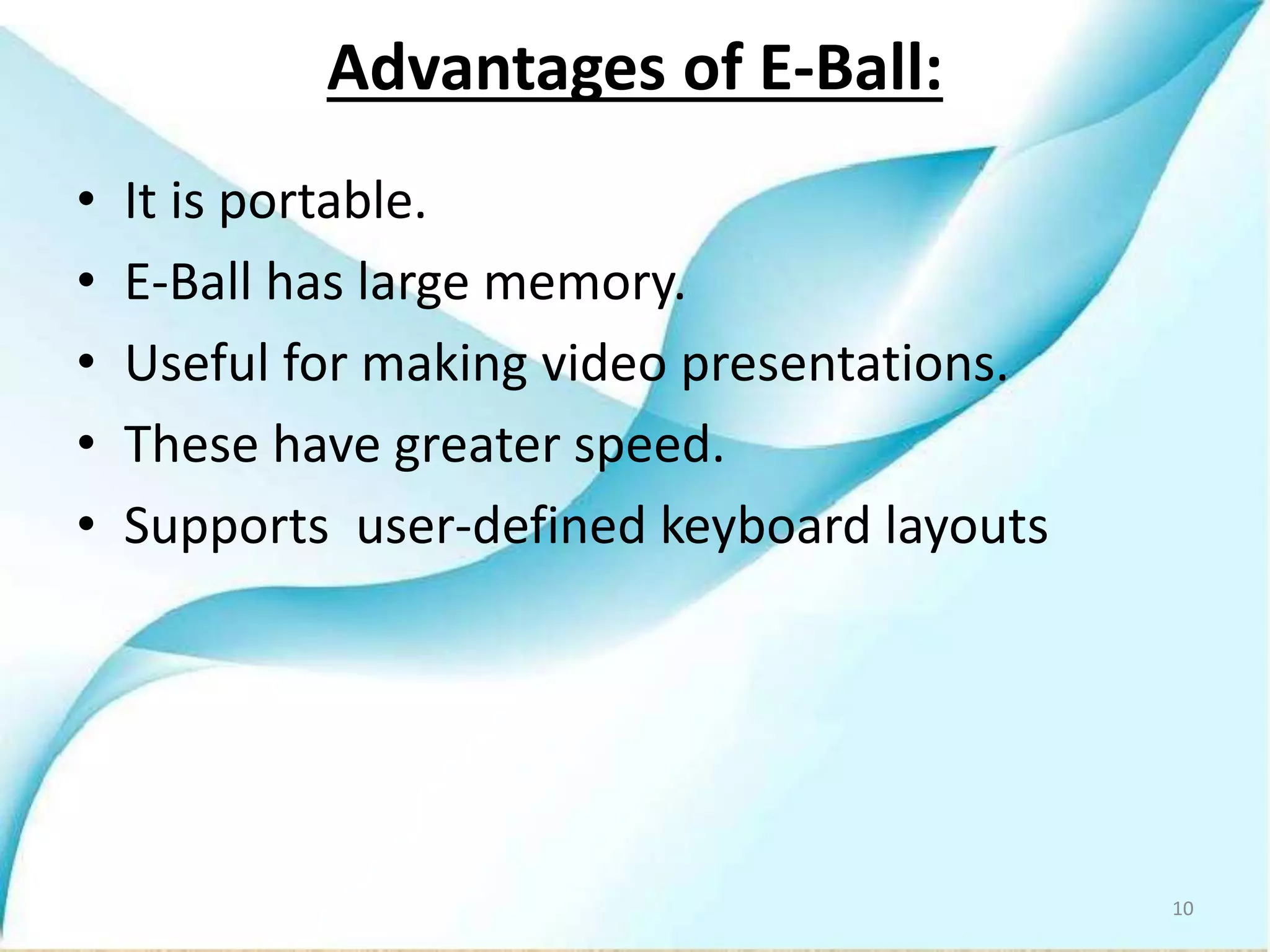 E ball technology ppt | PPTX