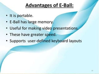 E ball technology ppt | PPTX