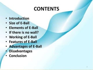E ball technology ppt | PPTX