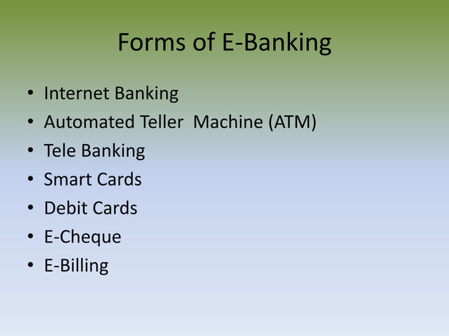E banking | PPSX