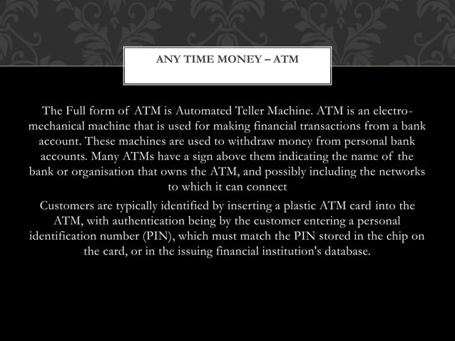 E banking Services | PPSX | Internet | Computing