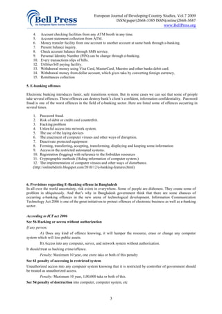 E banking offences and interrelated laws in bangladesh | PDF | Internet ...