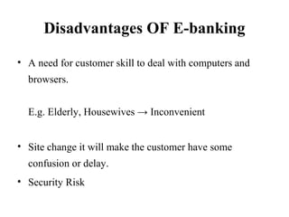 E banking service of sbi bank | PPT