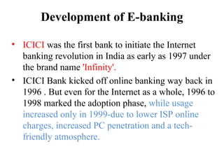 E banking service of sbi bank | PPT