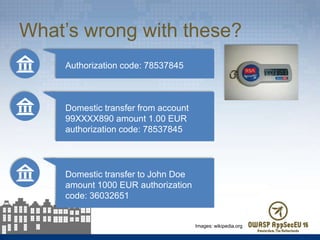 AppSec EU 2015 - E-banking transaction authorization - possible ...
