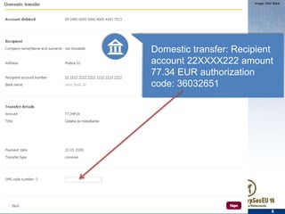 AppSec EU 2015 - E-banking transaction authorization - possible ...