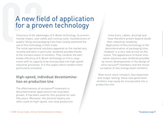 E beam fast and reliable, chemical-free sterilization of your aseptic ...