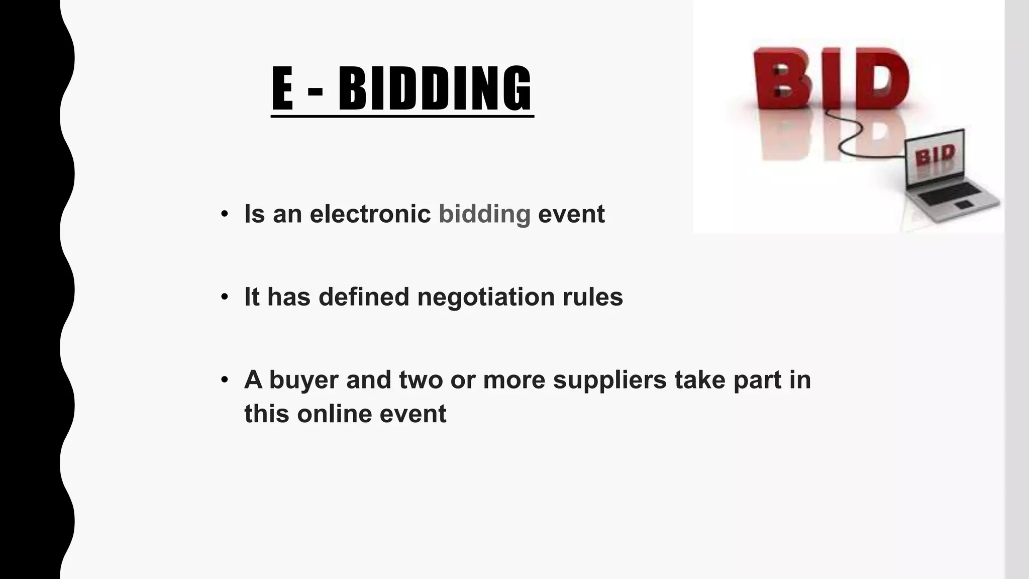 E bidding and e-tendering | PPTX