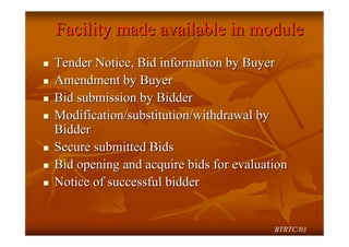 E bidding presentation | PDF