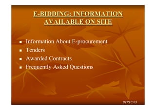 E bidding presentation | PDF