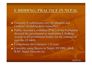 E bidding presentation | PDF