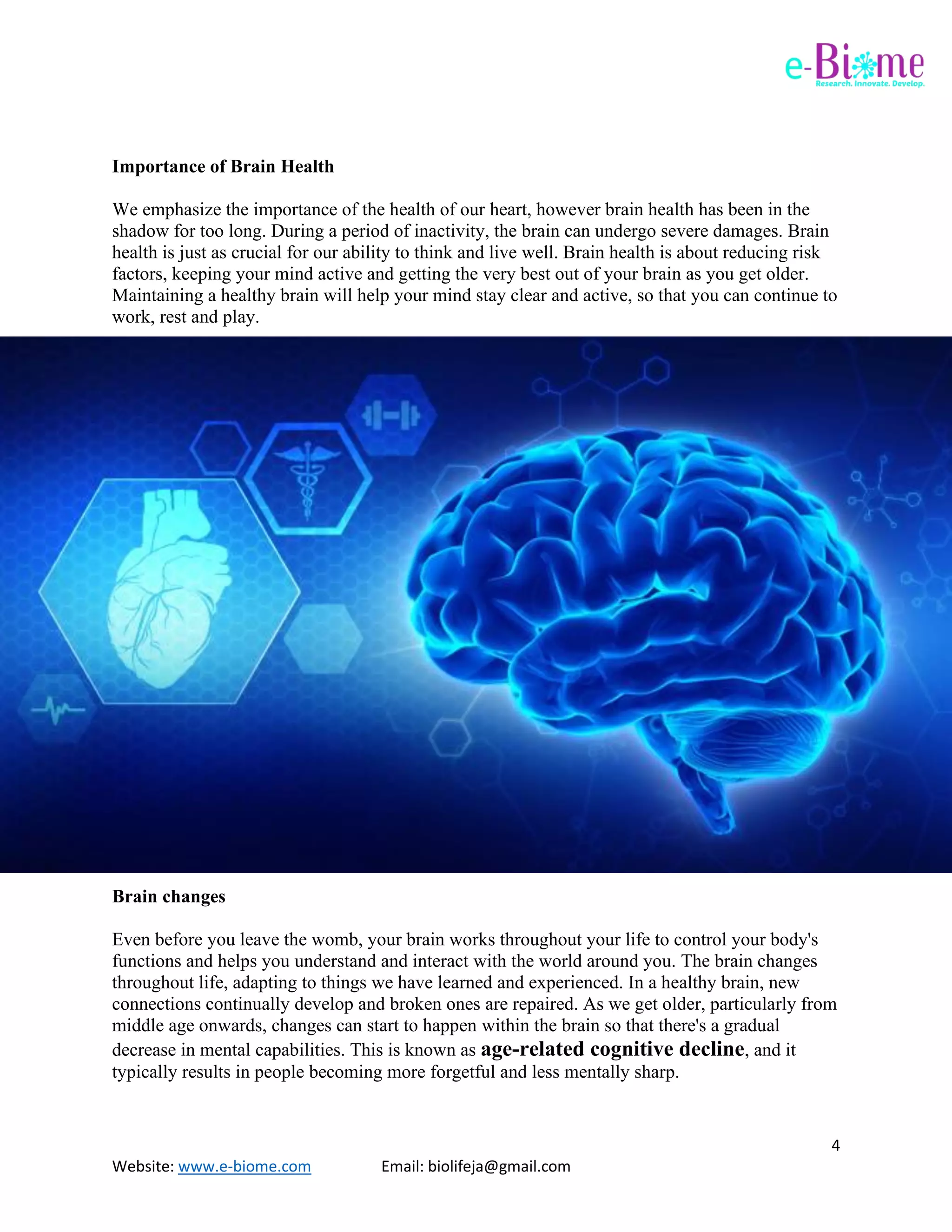 Keeping Your Brain Active- e-Biome Activity Book | PDF