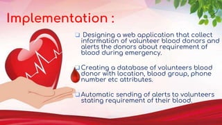 E blood bank ionic4 ppt | PPTX