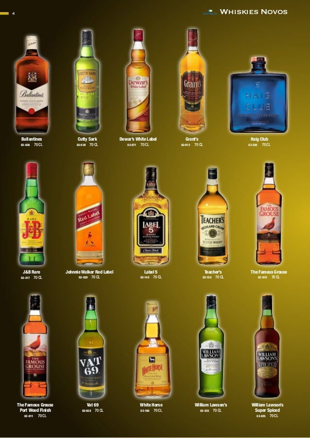 E book - Catálogo Bebidas espirituosas e vinhos