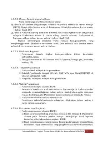 Indikator Kesehatan Masyarakat 2020-2024 | PDF