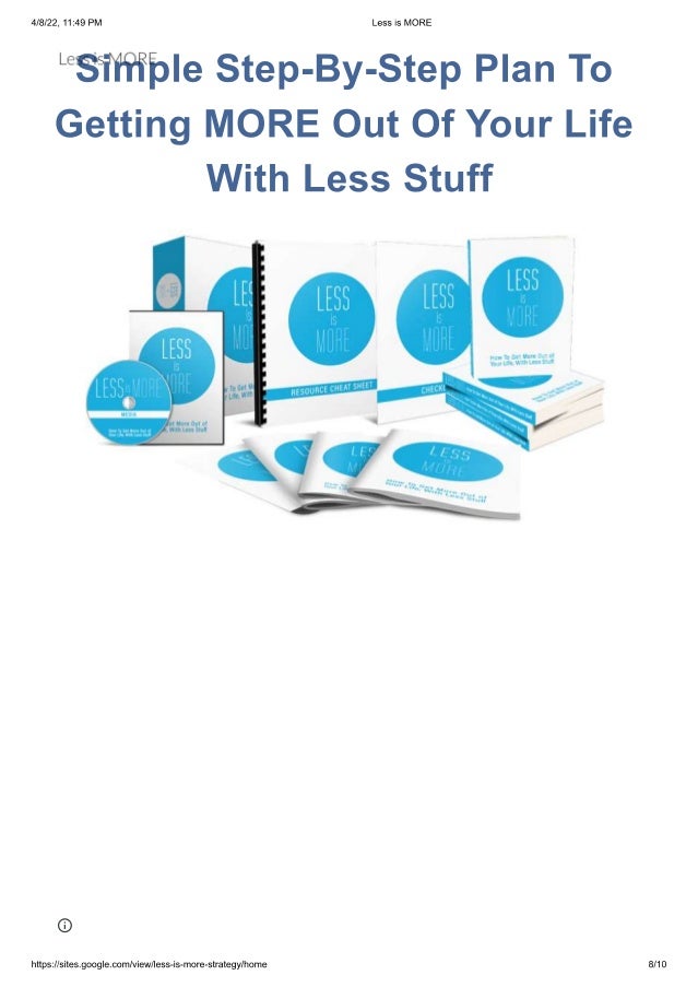 E-book Your Life With Less Stuff. | PDF