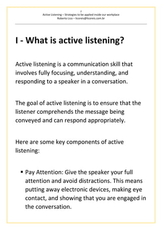 E-book - Active Listening - Strategies to be applied inside our ...