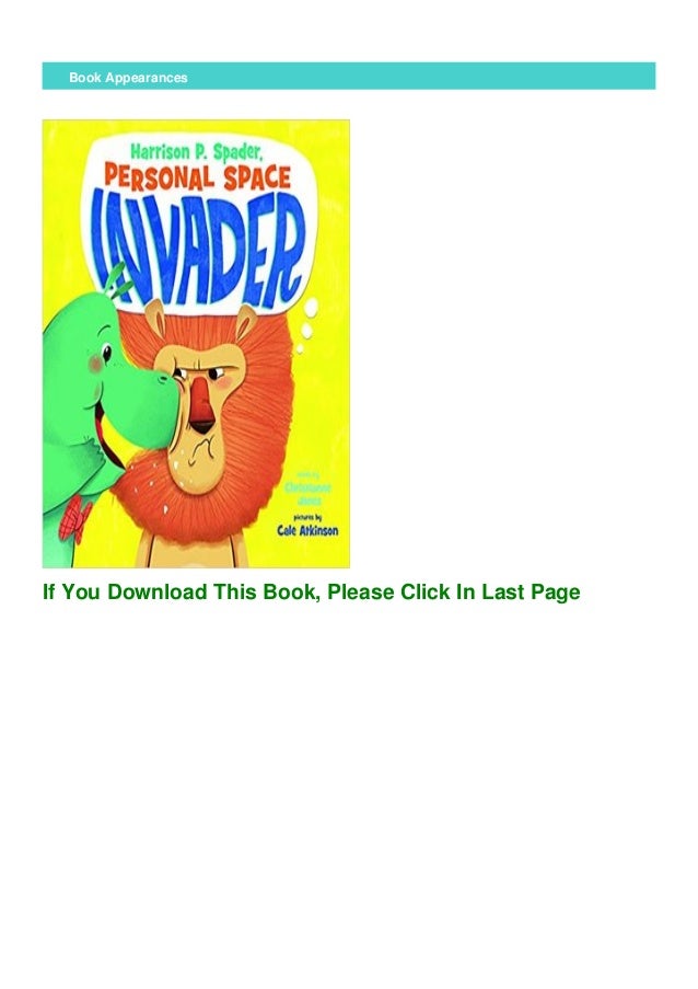 (E-Book) Harrison P. Spader, Personal Space Invader (By Christianne C…