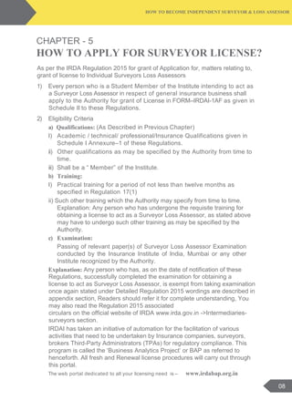 How to become Govt Approved Insurance Surveyor & Loss Assessor | PDF