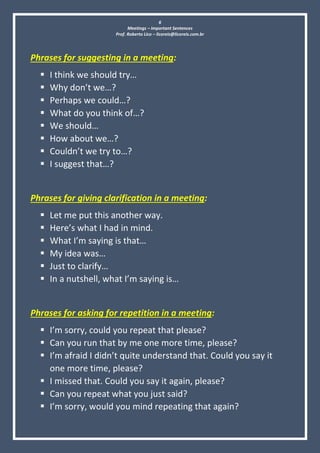 E-book - Meetings - English Sentences.pdf
