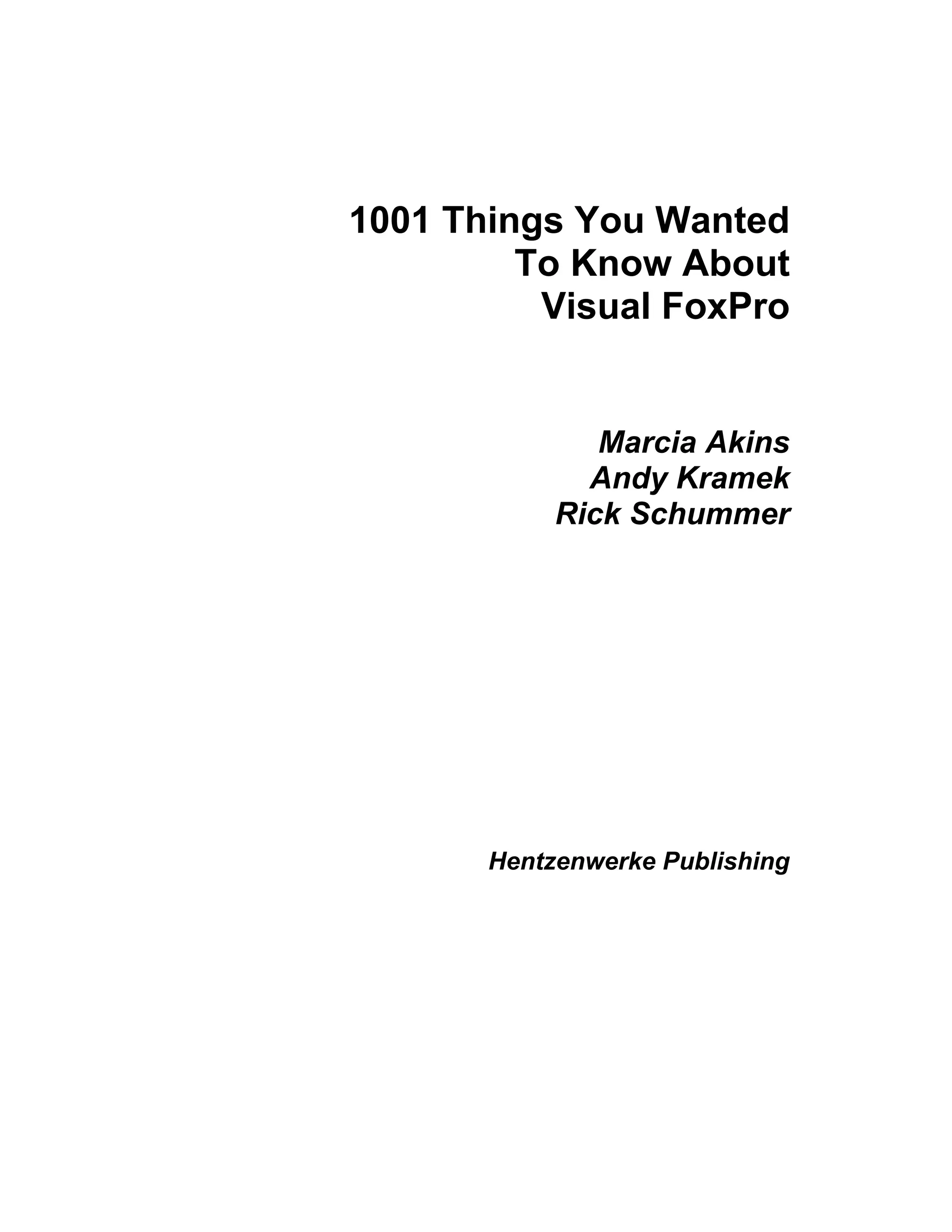 E book visual foxpro | PDF
